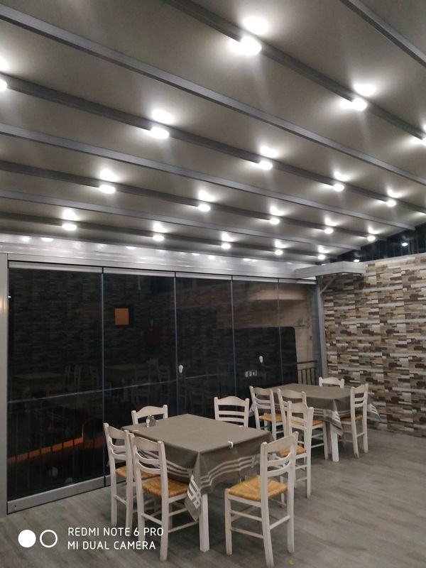 Sigmaglass. πτυσσόμενα Κρύσταλλα, Ανοιγόμενες Οροφές-Αίθρια, Pergotenta ...